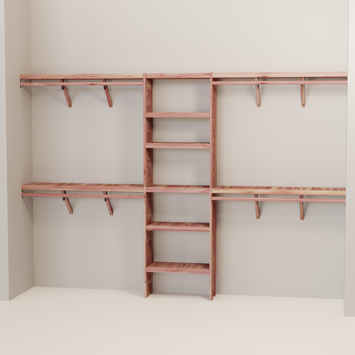 Closet Wall Kit | Aromatic Red Cedar | 12.5" Depth Deluxe Panel ...