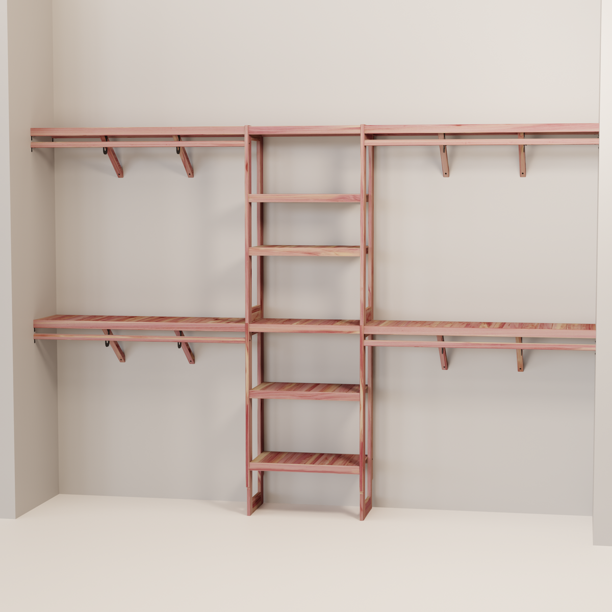 Closet Wall Kit | Aromatic Red Cedar | 14.5" Depth Open Panel ...