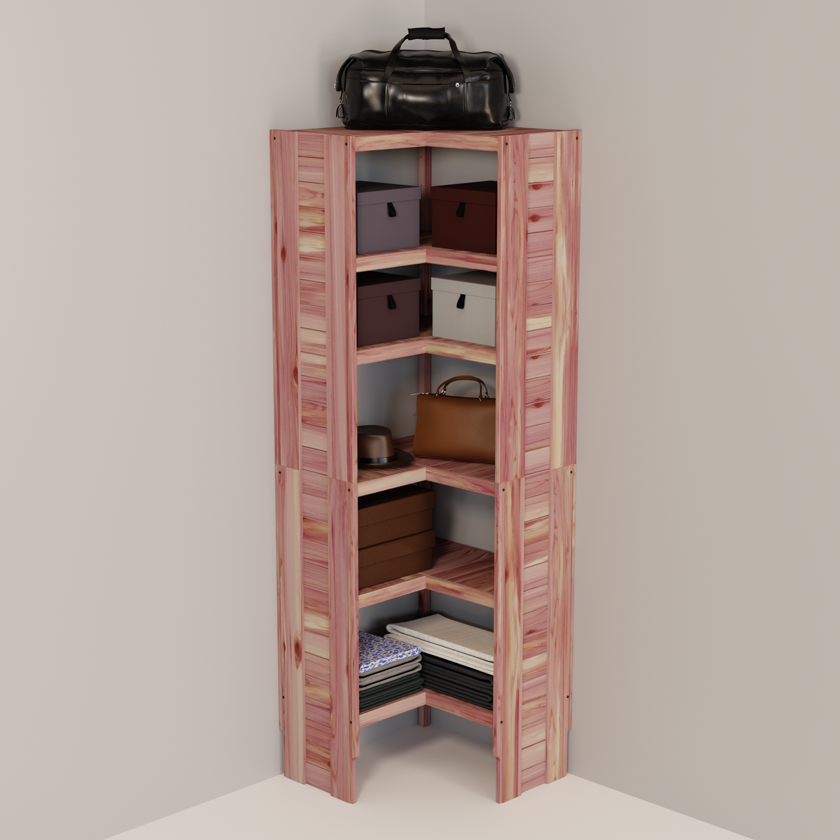 Corner Cubby | Aromatic Red Cedar | 14.5" Depth Deluxe Panel — Northern ...