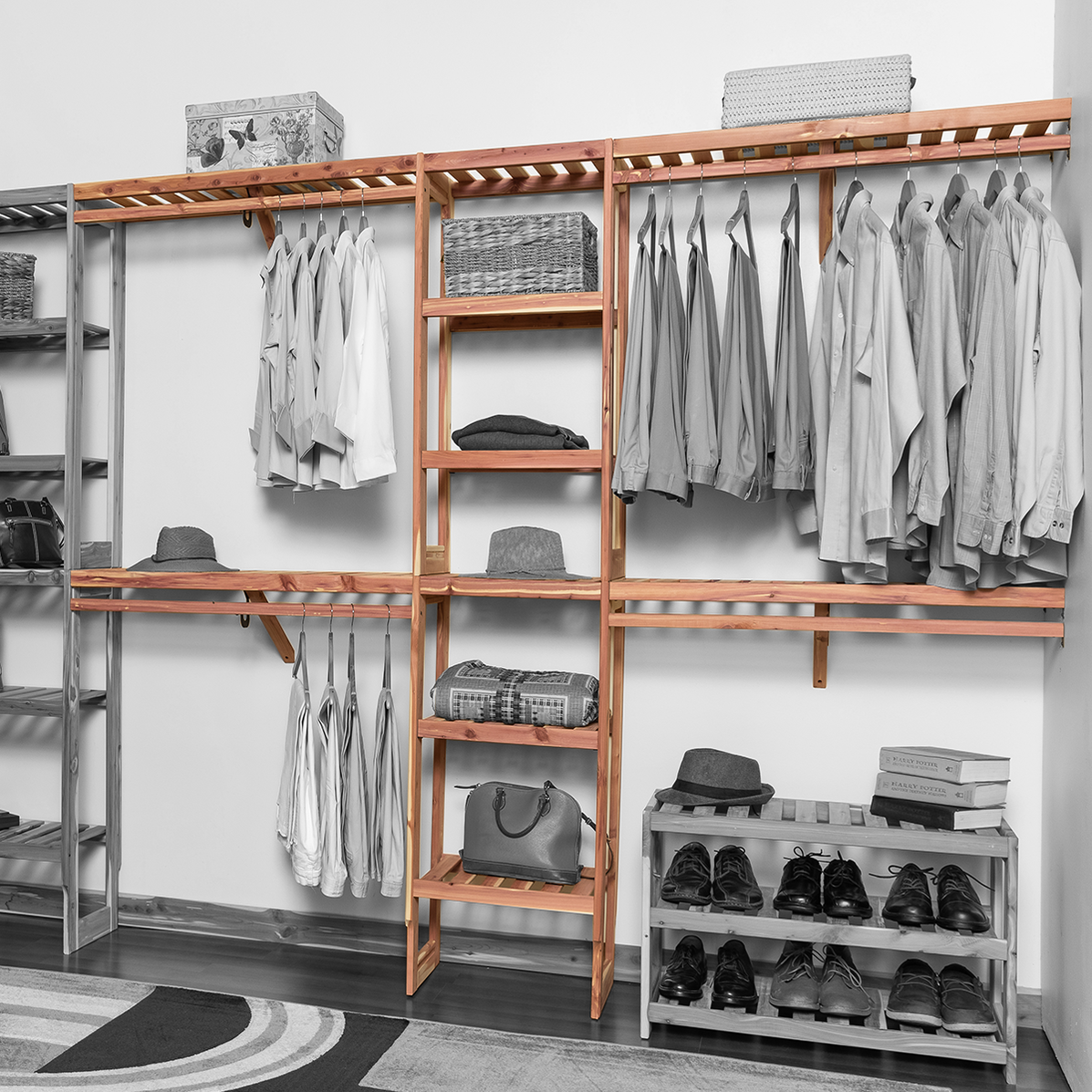 Closet Wall Kit | Aromatic Red Cedar | 14.5" Depth Open Panel ...